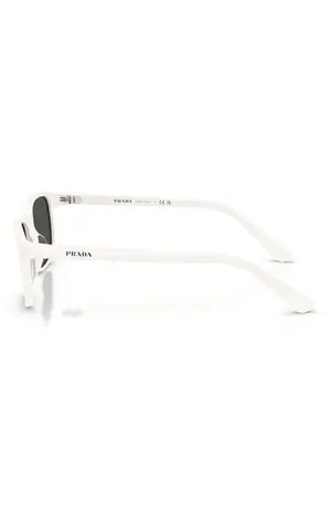 Prada 52mm Pillow Sunglasses - White/dark Grey