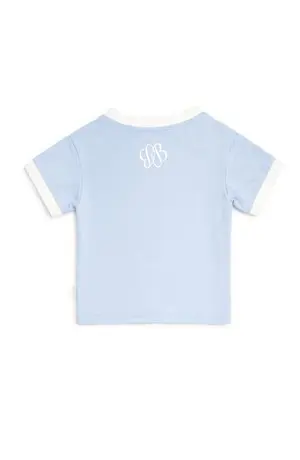 BITS & BOWS Cottontail Bunny T-shirt - Blue