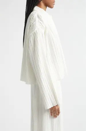 EENK Pleated Button-up Shirt
