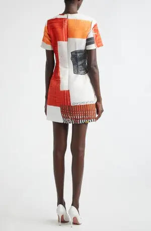 JASON WU Collage Print Minidress