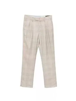 Jacob Cohen Checked Pleated Trousers