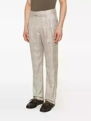 Jacob Cohen Checked Pleated Trousers