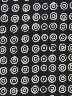 10 CORSO COMO Patterned Scarf - Black