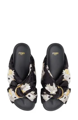 Fendi Feel Knot Slide Sandal