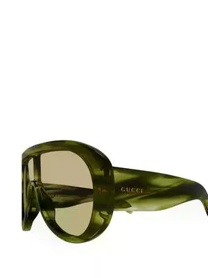 Gucci Oversized Pilot Sunglasses