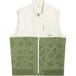 MALBON Finca Vest - Cream/olivine
