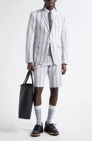 Thom Browne Fit Stripe Backstrap Shorts