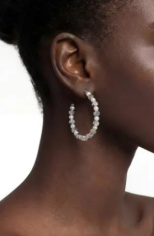 AREA STARS Elisa Bead Hoop Earrings