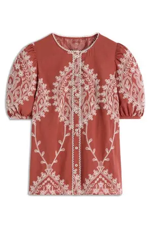 Boden Leah Embroidered Top