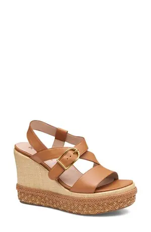 Johnston & Murphy Addison Asymmetric Slingback Wedge Sandal