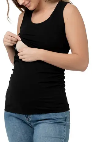 RIPE MATERNITY Organic Nursing Tank - Black