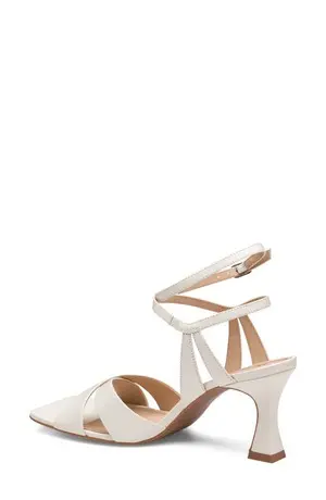 Johnston & Murphy Christine Ankle Strap Sandal - White Glove Leather
