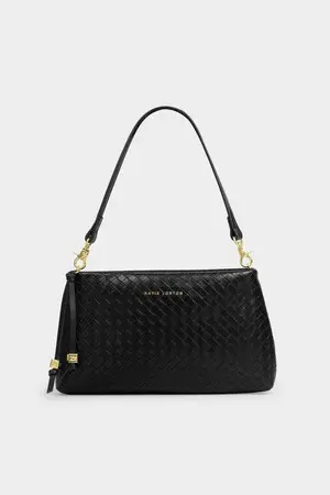 KATIE LOXTON Nova Woven Texture Clutch