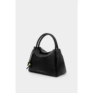 KATIE LOXTON Nova Woven Texture Top Handle Bag - Black