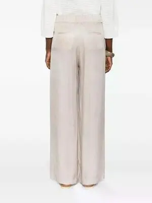 Peserico Printed Wide-leg Trousers