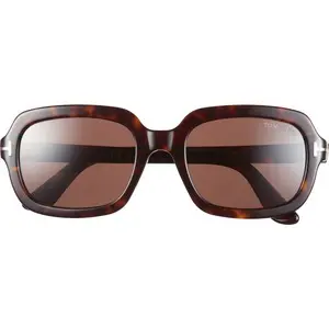 TOM FORD Lana 53mm Rectangular Sunglasses
