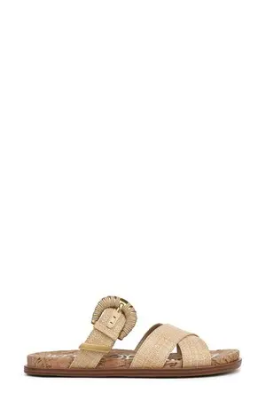 Sam Edelman Lucy Buckle Strap Sandal - Bleached Beechwood