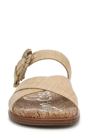 Sam Edelman Lucy Buckle Strap Sandal - Bleached Beechwood