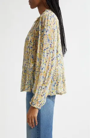 Ulla Johnson Leandra Floral Long Sleeve Top