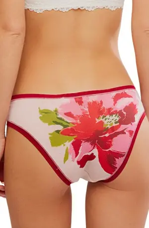 Free People Cool & Collected Bikini Brief - Exploded Floral Comb