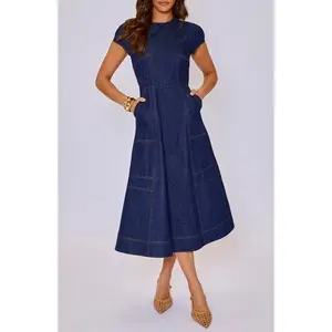 VICI Denim Midi Dress