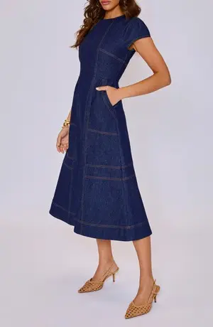 VICI Denim Midi Dress