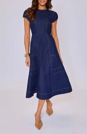 VICI Denim Midi Dress