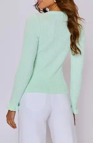 VICI Willow Novelty Button Rib Cardigan