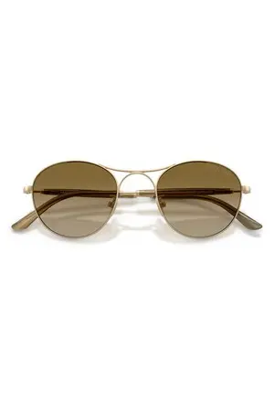 Armani Exchange 50mm Round Sunglasses