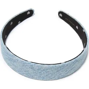 Lele Sadoughi Bessette Denim Headband - Stone Wash
