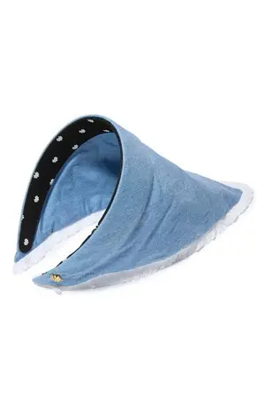 Lele Sadoughi Jackie Chambray Handkerchief Headband