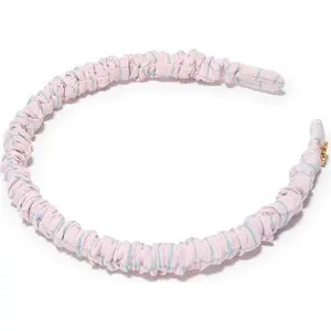 Lele Sadoughi Jessie Ruched Headband - Blush Mist
