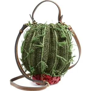 ANYA HINDMARCH Cactus Crochet Raffia Crossbody Bag