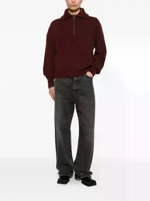 ENTIRE STUDIOS Zip-up Top - Red