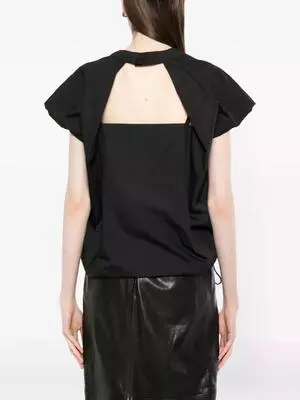 Sacai Gathered A-line Skirt With Drawstring