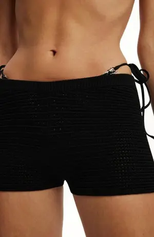 Cotton:on Lenni Knit Mini Short - Black