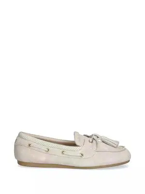 Liu Jo Suede Loafers With Tassel Detail - Neutrals