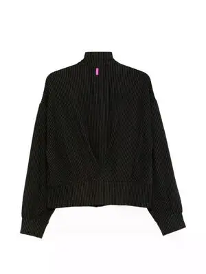 DEHA Striped Zip-fastening Cardigan
