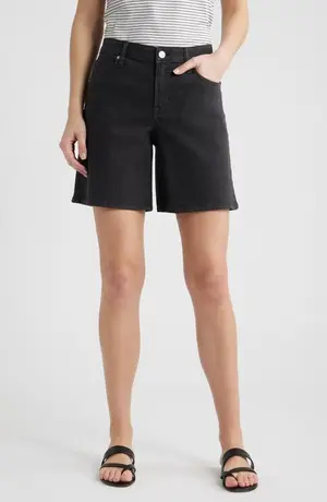 CITY BLUES Dover Denim Shorts - Black