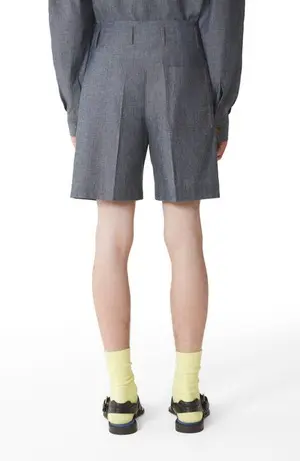 LANVIN Chambray Tailored Shorts