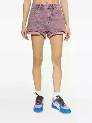 A BATHING APE Embroidered Frayed Shorts