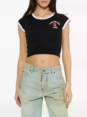 A BATHING APE Graphic Ringer T-shirt