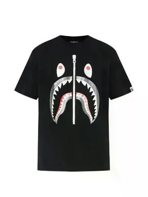 A BATHING APE Shark Graphic T-shirt - Black