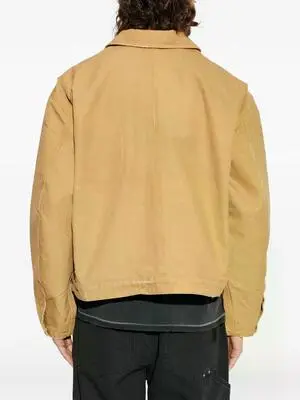 REPRESENT Pocket Zip Cotton Jacket - Neutrals
