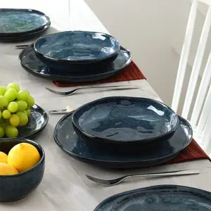 STONE + LAIN Mirella Stoneware 4-piece Pasta Bowl Set