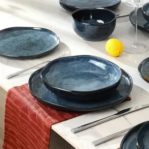 STONE + LAIN Mirella Stoneware 4-piece Pasta Bowl Set