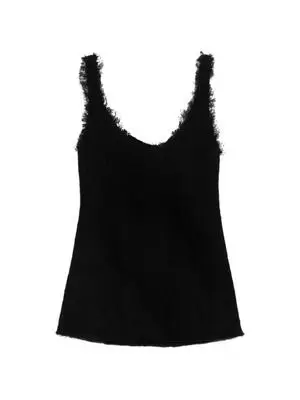 TOTEME Mohair Knit Tank - Black