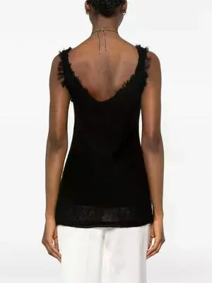 TOTEME Mohair Knit Tank - Black