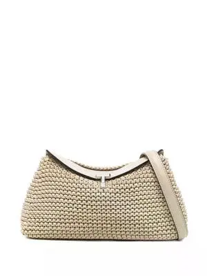 TOTEME Woven Leather Clutch Bag - Neutrals