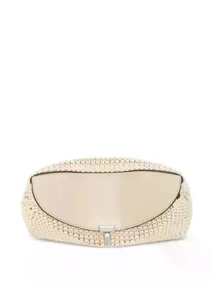 TOTEME Woven Leather Clutch Bag - Neutrals